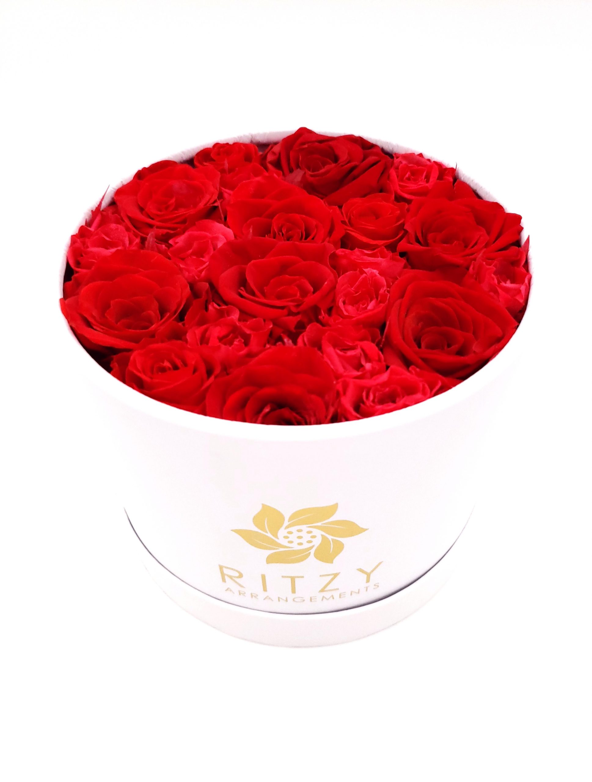 Ruby Red “Forever” Preserved Roses Arrangement – Medium – Nationwide ...